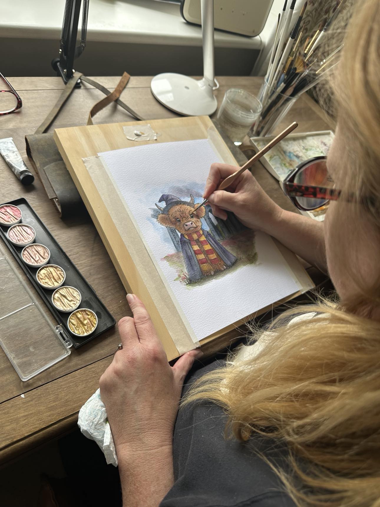 Wee Jacobite Wizard Original Painting – Helen Clark Bespoke