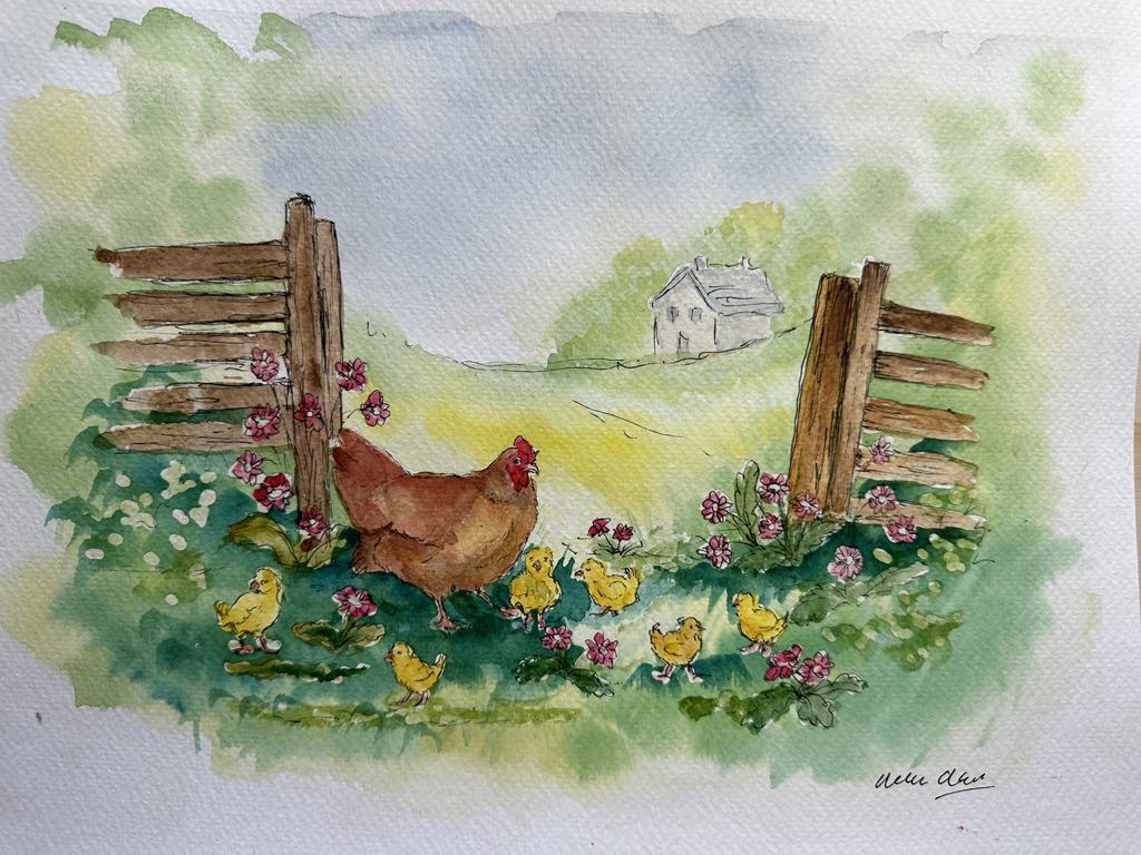 Country Bumpkins Original Painting – Helen Clark Bespoke