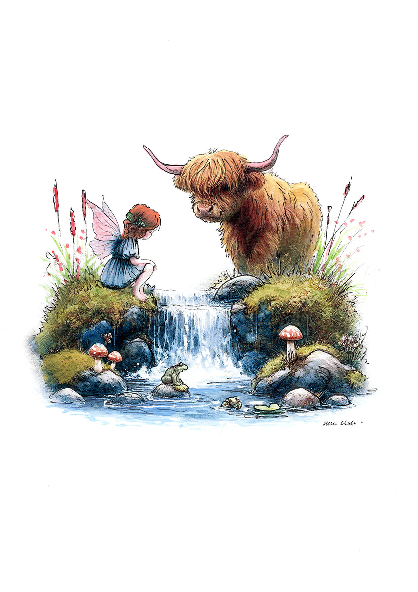 Fairy Pool A4 Colouring Sheet – Helen Clark Bespoke