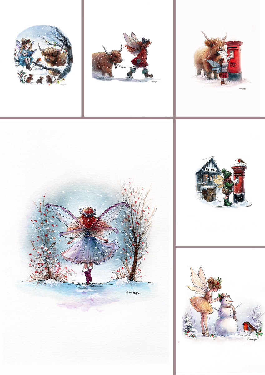 Christmas Fairy Craft Card Sheet 1 – Helen Clark Bespoke