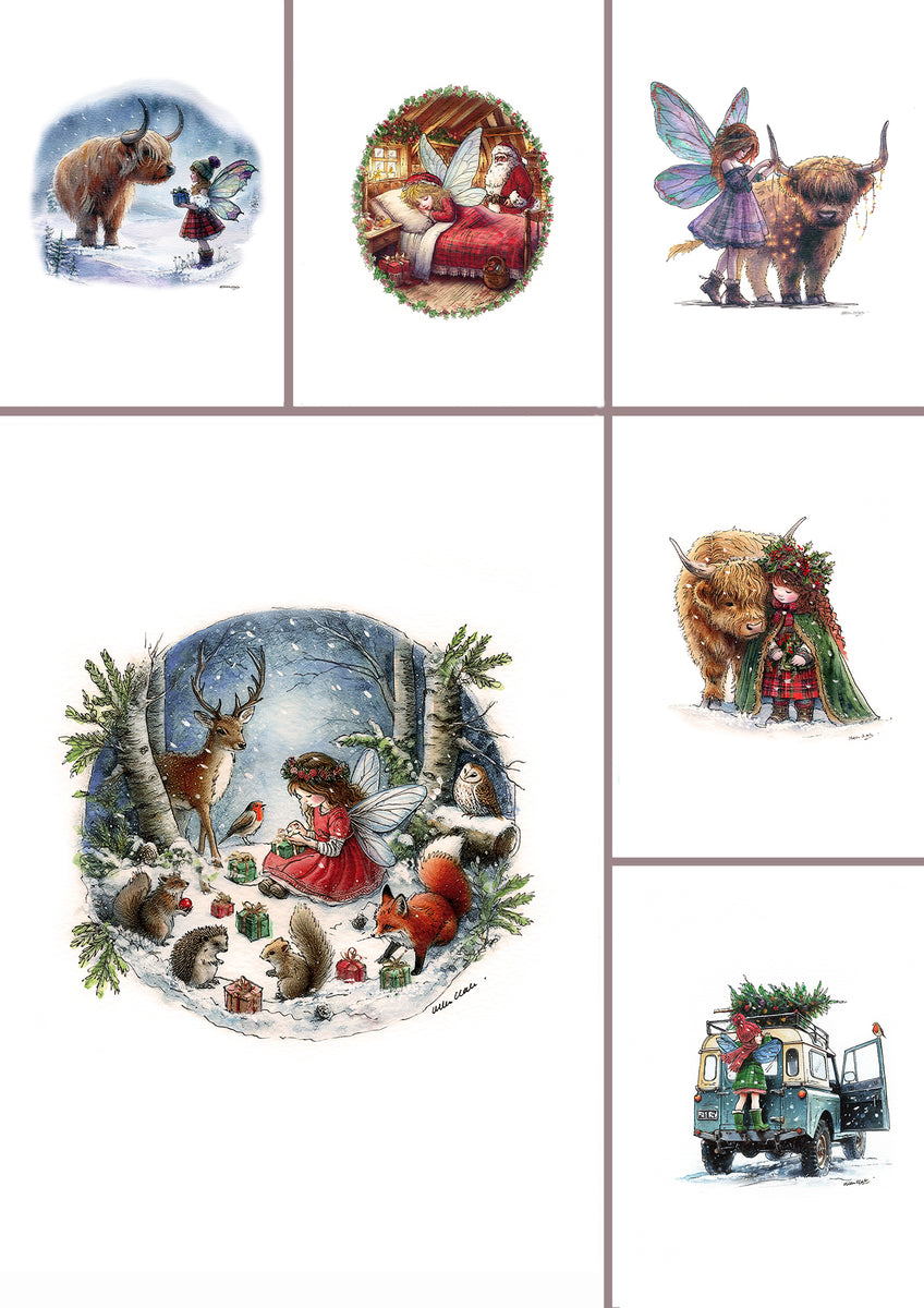 Christmas Fairy Craft Card Sheet 2 – Helen Clark Bespoke