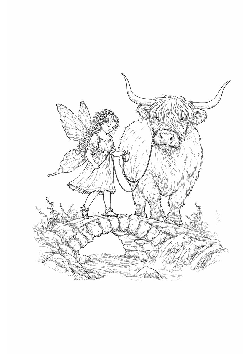 Fairy Pool A4 Colouring Sheet – Helen Clark Bespoke
